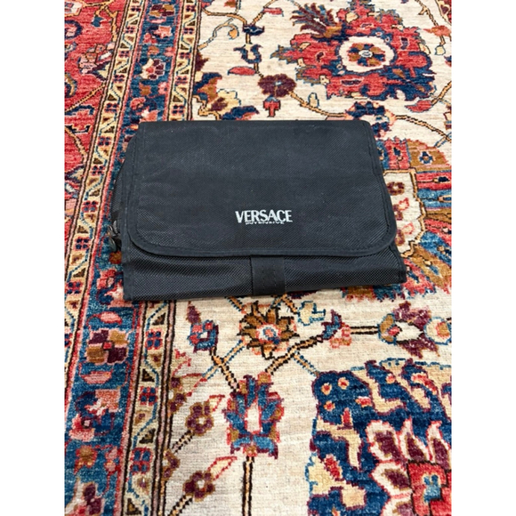 Versace | Bags | Versace Nylon Travel Organizer Pouch Black Medusa Zip ...